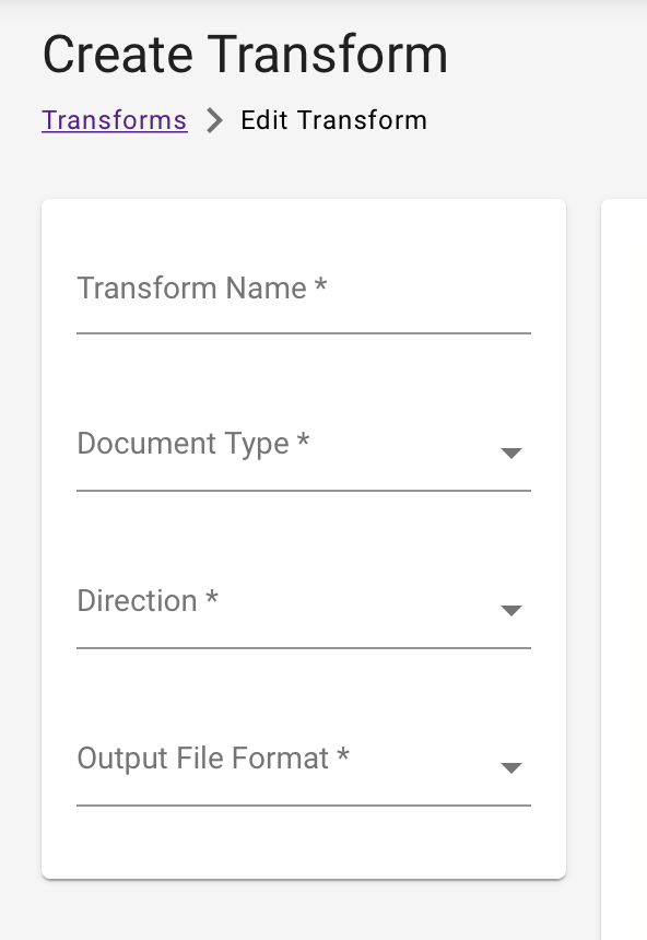 Creating a Transform | DX2 Documentation